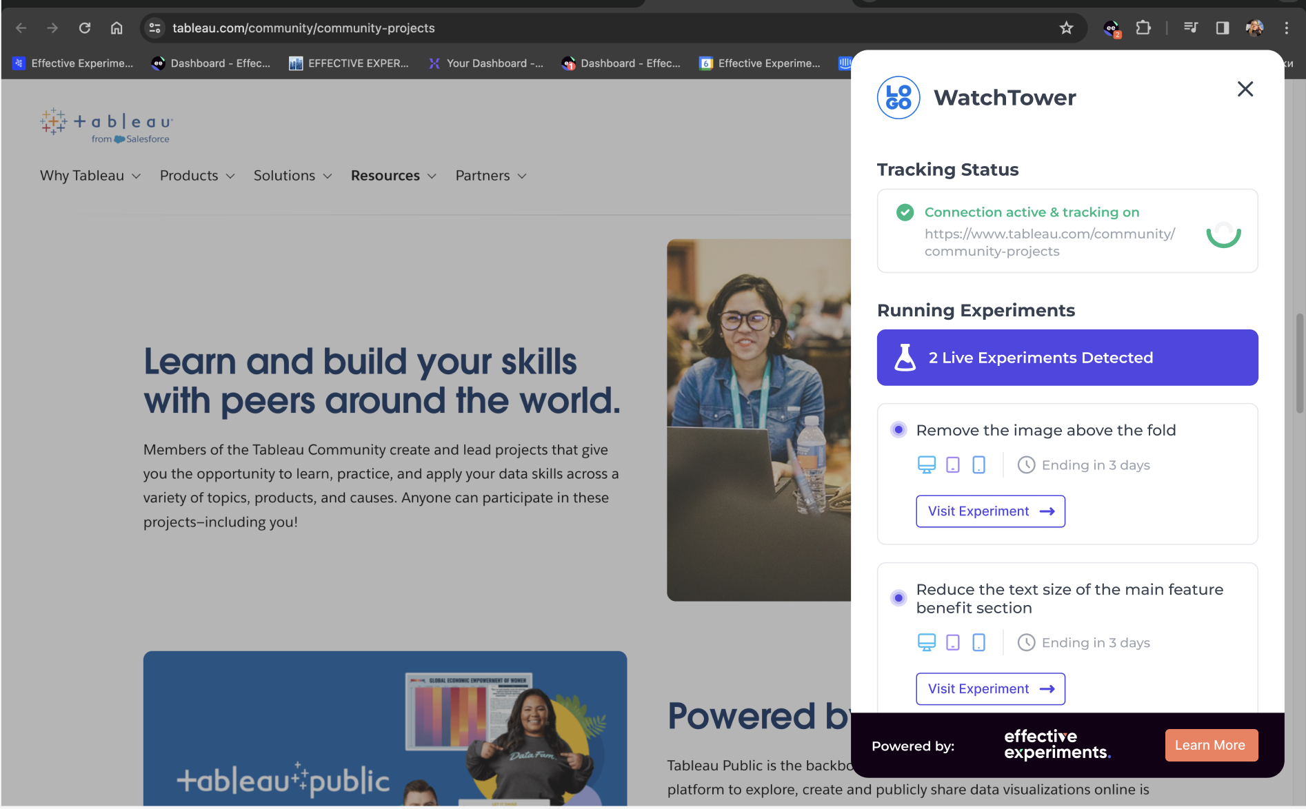 Effective Experiments Announces WatchTower - Chrome Extension